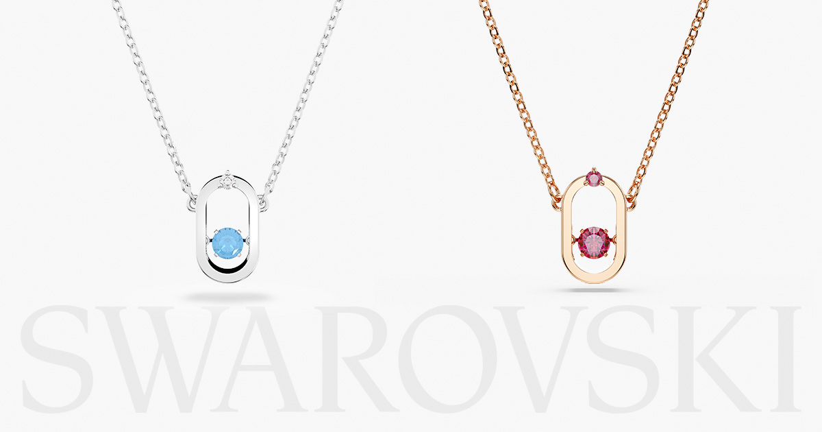 Dây Chuyền Swarovski Oval Shape Sparkling Dance 5479118, 5620550