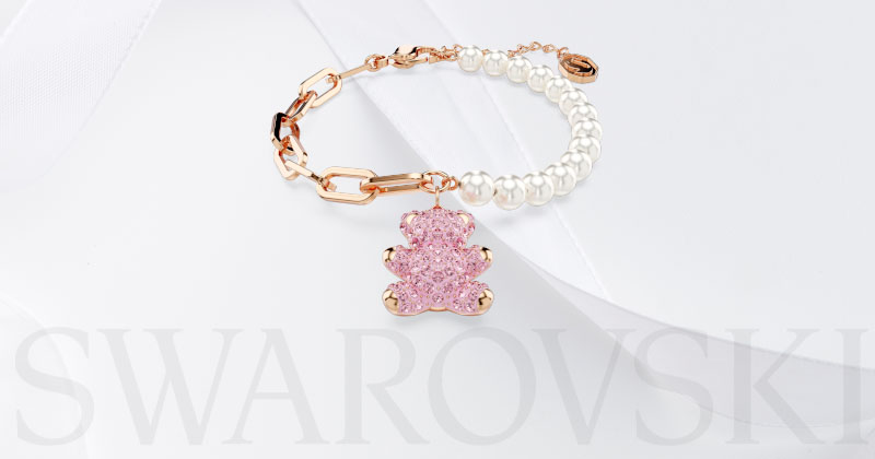 Vòng Tay Swarovski Gấu Ngọc Trai Chính Hãng Teddy Bracelet 5669169