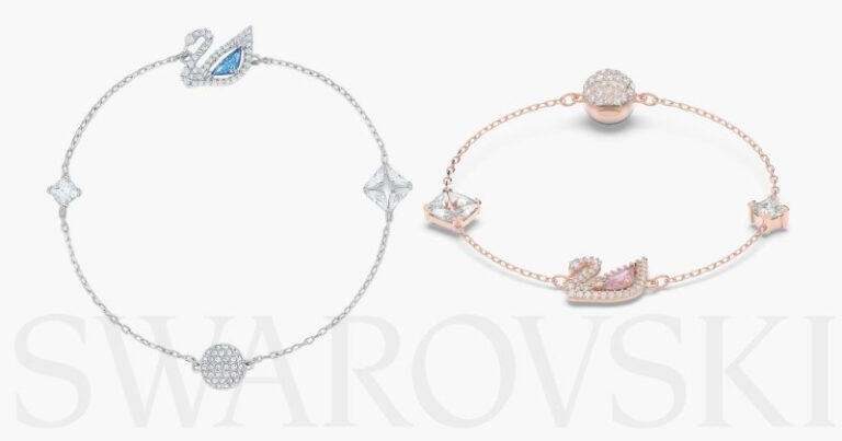 Lắc Tay Swarovski Thiên Nga Chính Hãng Dazzling Swan Bracelet